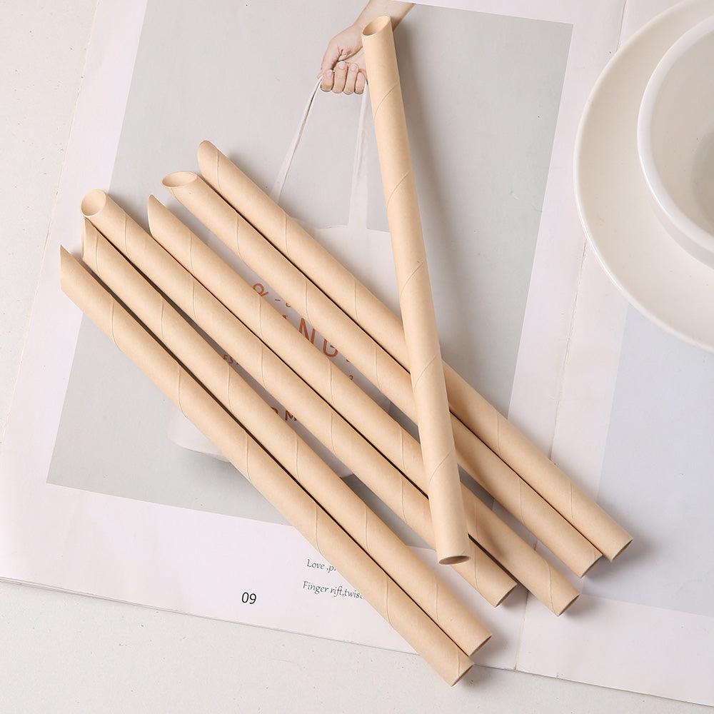 Eco-Friendly Bamboo Paper Straws for Events and Coffee Shop-Green Box ...